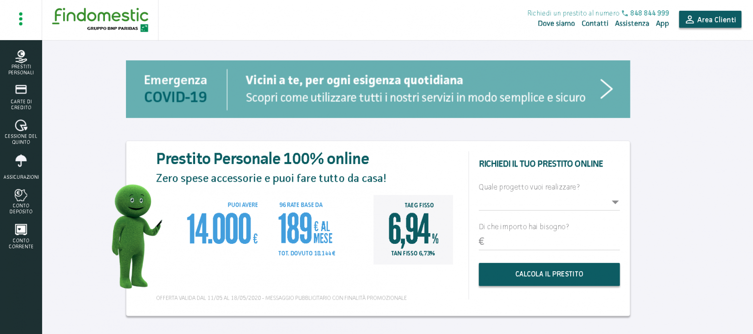 Findomestic: istituto di credito | Si, Prestiti e Mutui